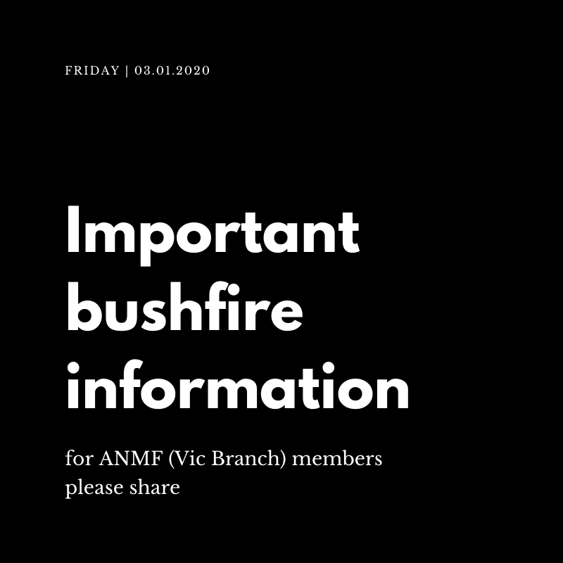 Important bushfire information for members – On the Record