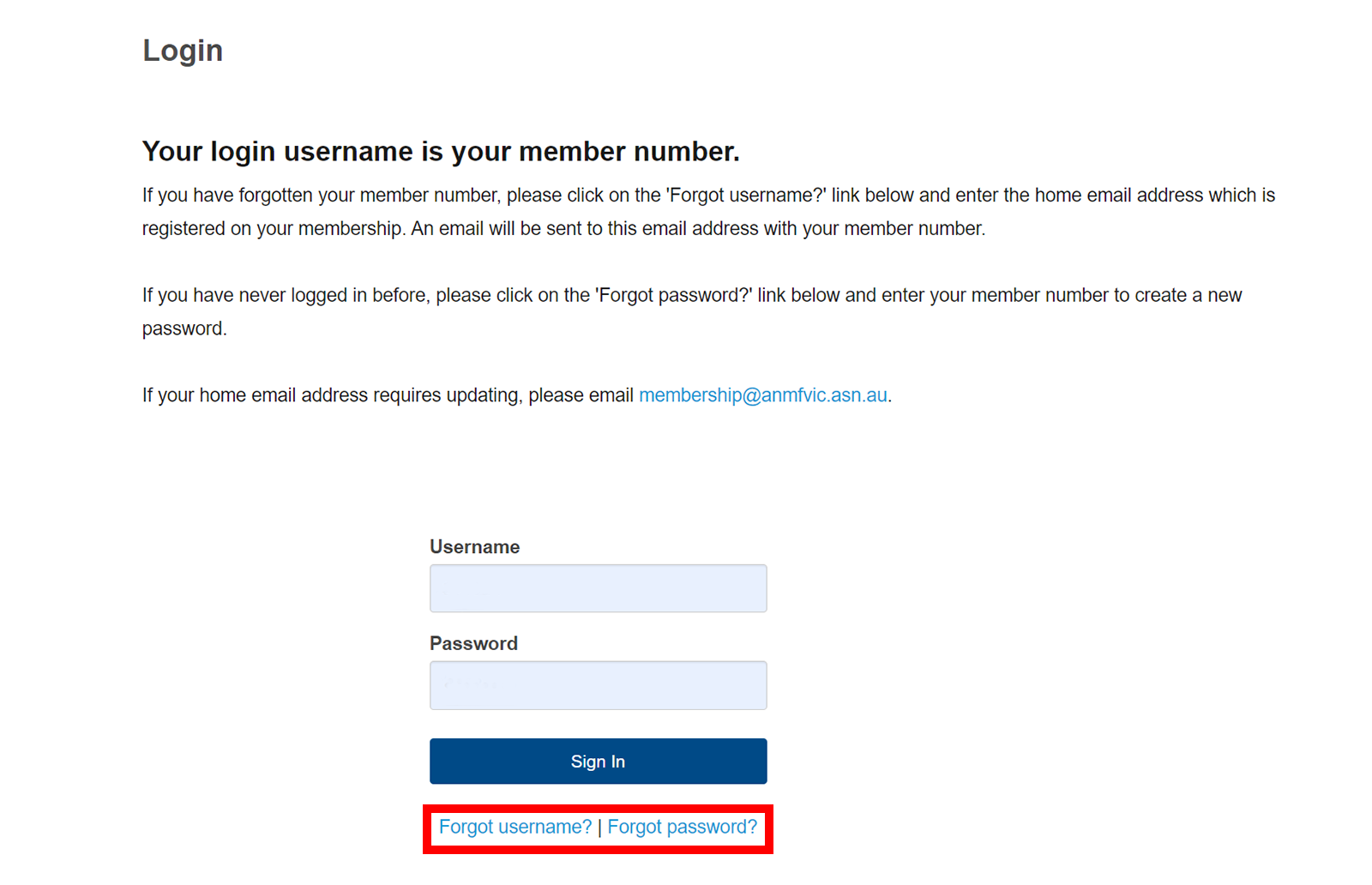 Using the ANMF Member Portal – On the Record