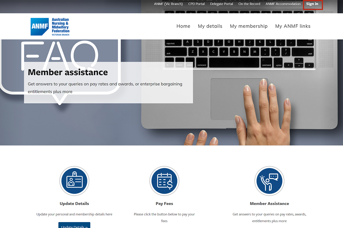 Using the ANMF Member Portal – On the Record